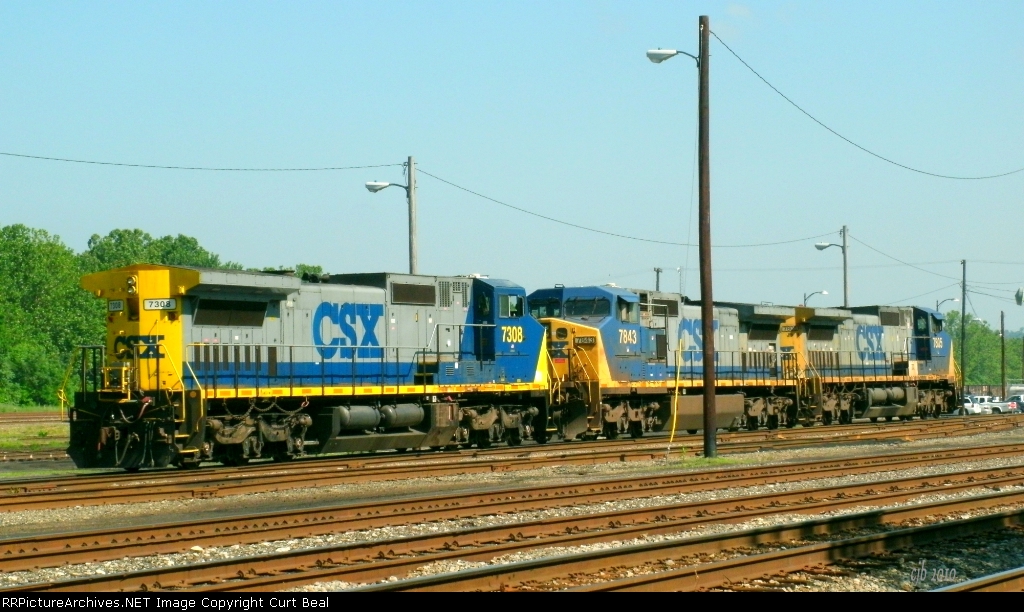 CSX 7308, 7843, and 7805